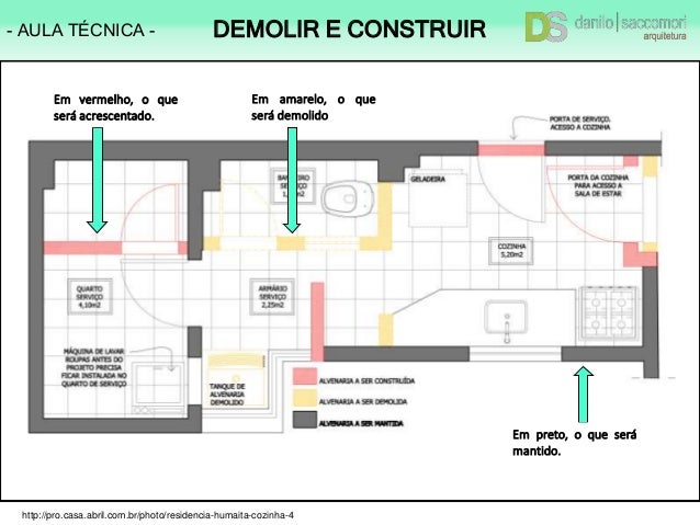Plantas Técnicas de Piso, Teto e Demolir-Construir