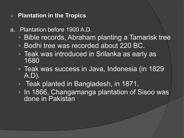 Plantation in nepal and in the tropics prakash thapa | PPT | Free Download
