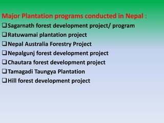 Plantation in nepal & tropics | PPTX