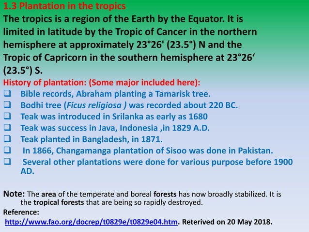 Plantation in Nepal & tropics | PPTX