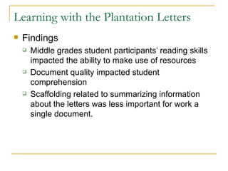 Plantation Letters | PPT