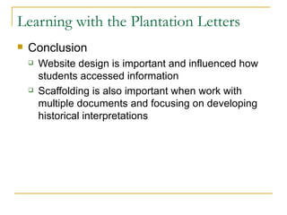Plantation Letters | PPT