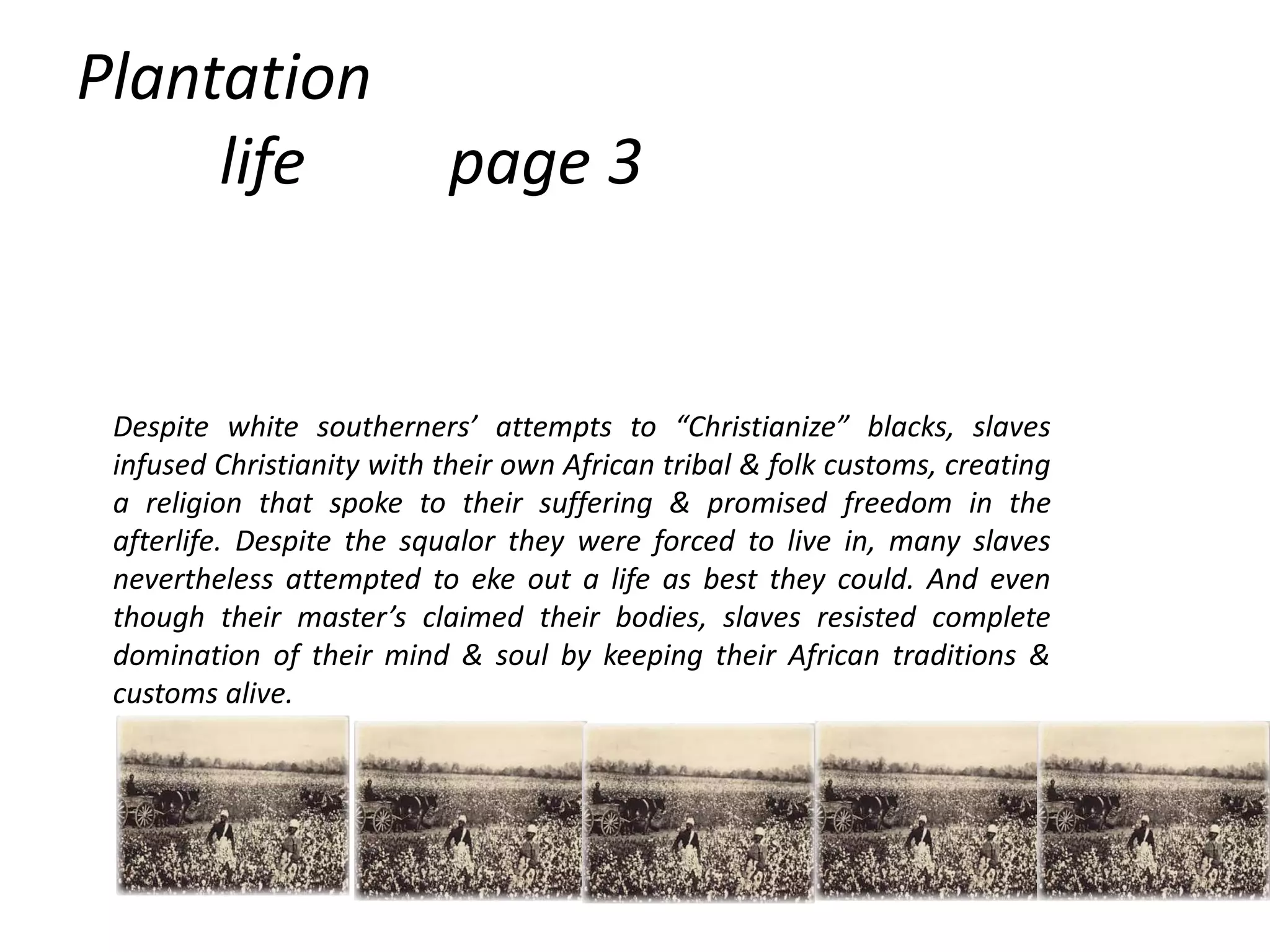 Plantation life | PPTX