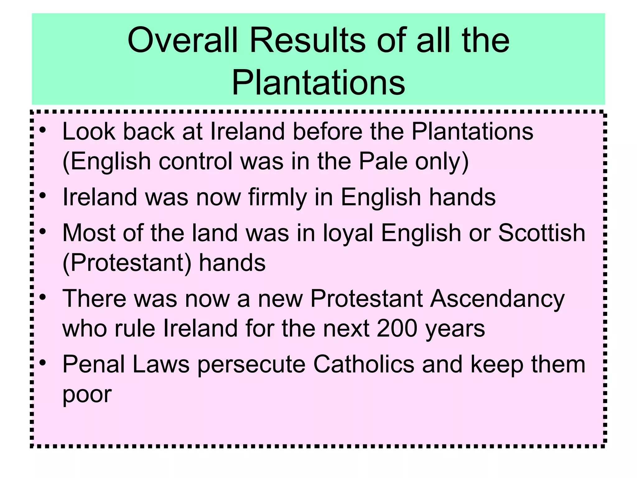 Plantations in ireland | PPT