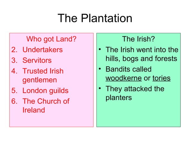 Plantations in ireland | PPT