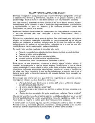 Planta turística | PDF