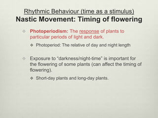 Biology: Plant Behaviour | PPTX