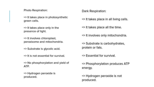Photorespiration and its role in plants | PPTX | Chemistry | Science