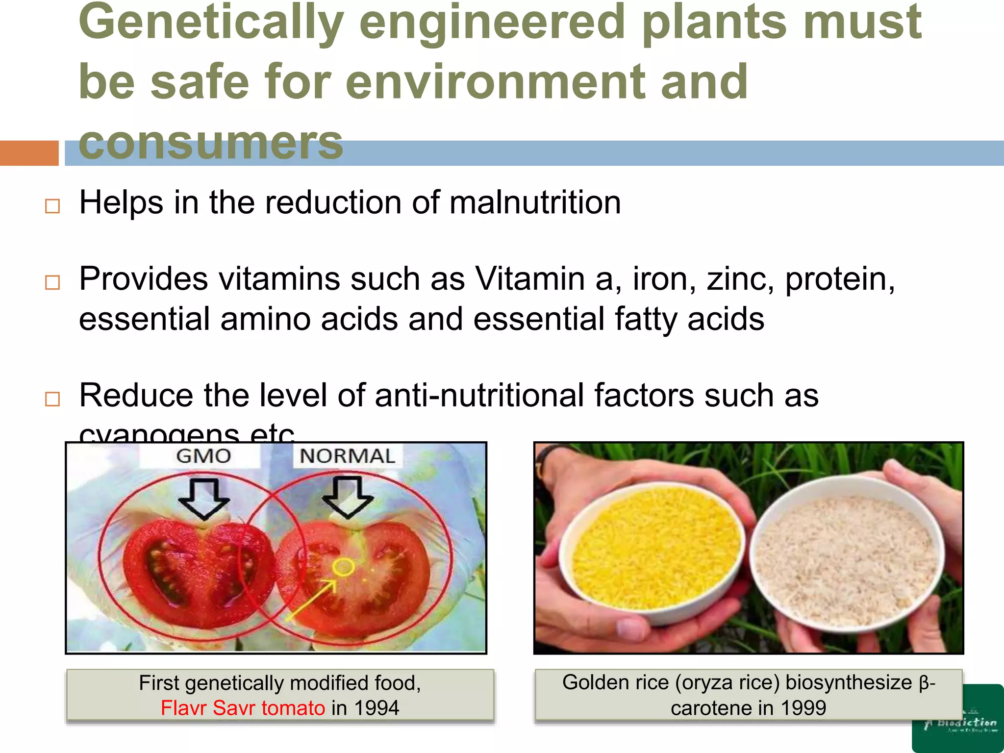 Plant Biotechnology: Introduction, Scope and Application | PPTX