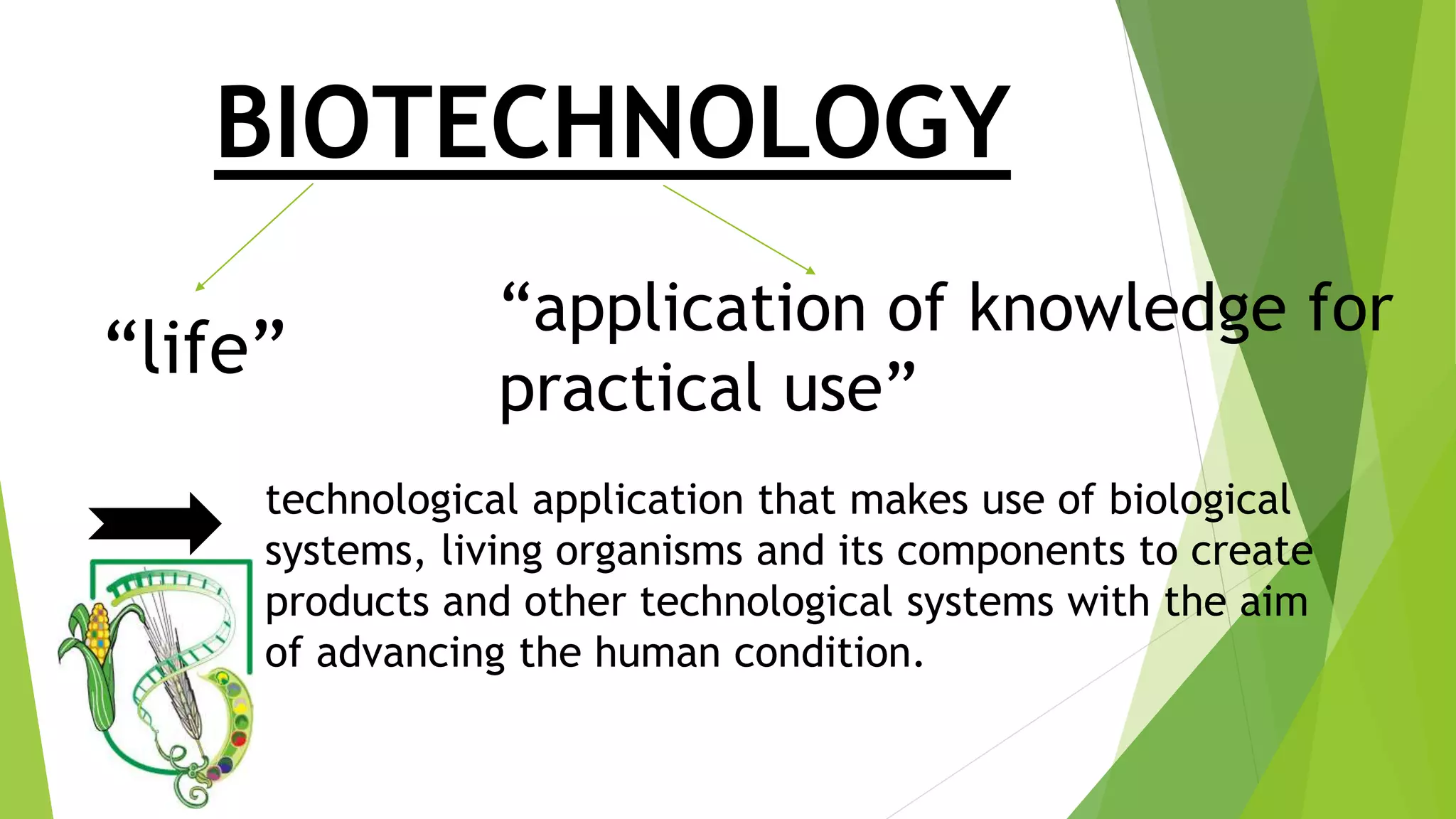 Plant biotechnology and its impacts | PPTX