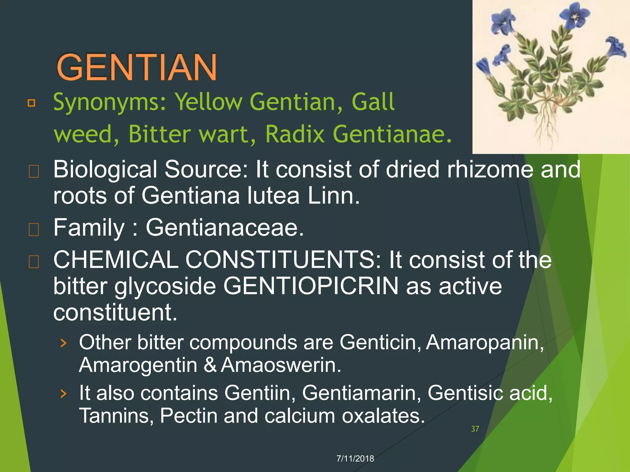 Plant bitters and sweeteners | PPTX