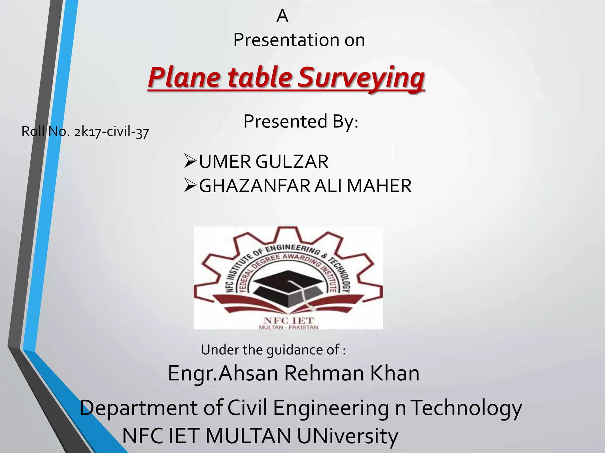 methods of plane table surveying | PPT