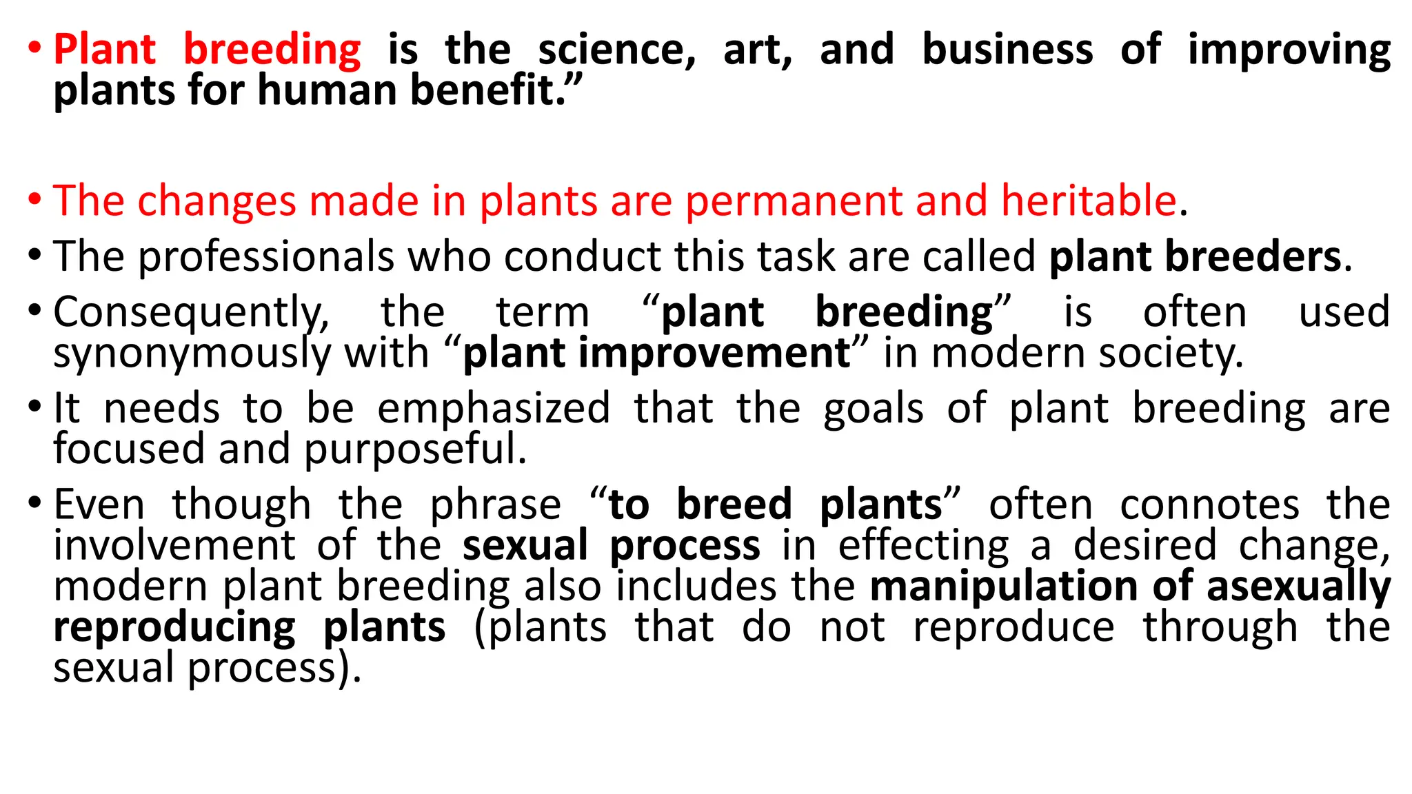 Plant Breeding - 1.pdfbbbbvvvvvvvkkjjkjj | PPT