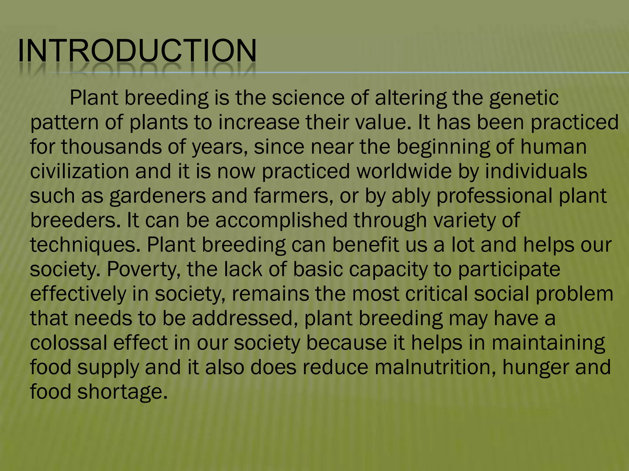 Plant breeding | PPTX