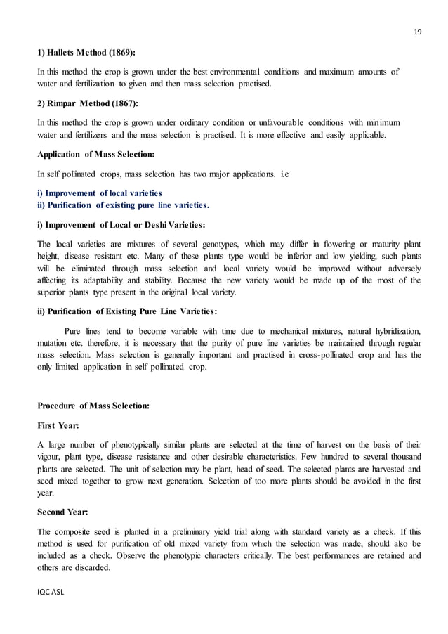 Plant breeding | PDF