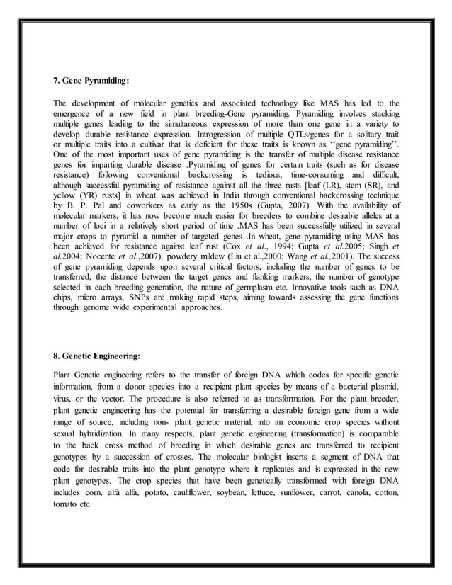 Plant breeding | PDF