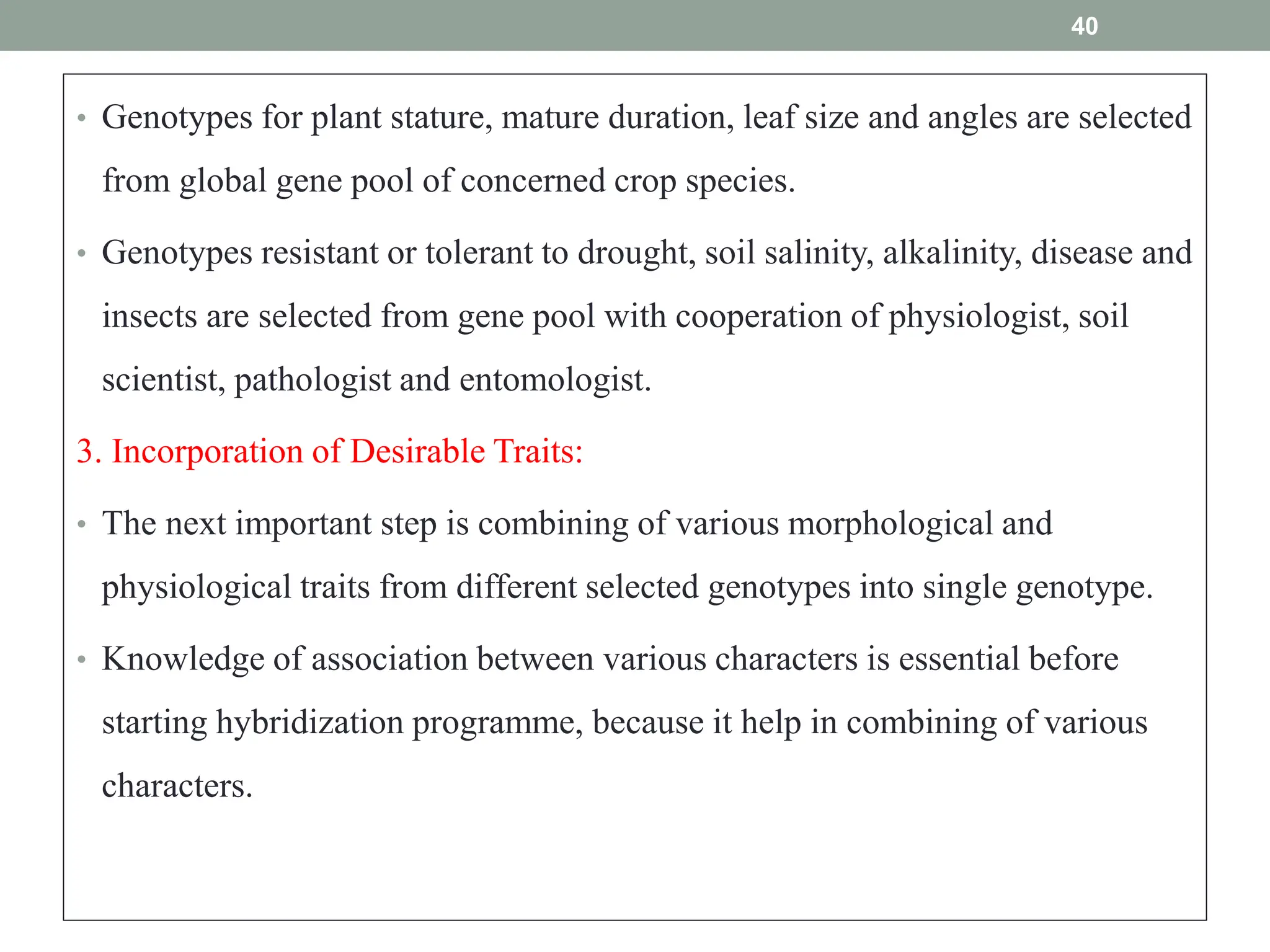PLANT BREEDING: backcross breeding, heterosis and their genetic basis ...