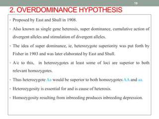 PLANT BREEDING: backcross breeding, heterosis and their genetic basis ...