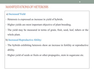 PLANT BREEDING: backcross breeding, heterosis and their genetic basis ...