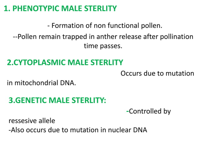 MALE STERLITY | PPT