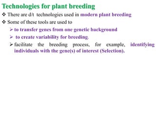 Plant Breeding Full PPT (secA)This is course material for plant ...