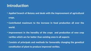 Plant Breeding (Intraduction, Aims and objectives).pptx
