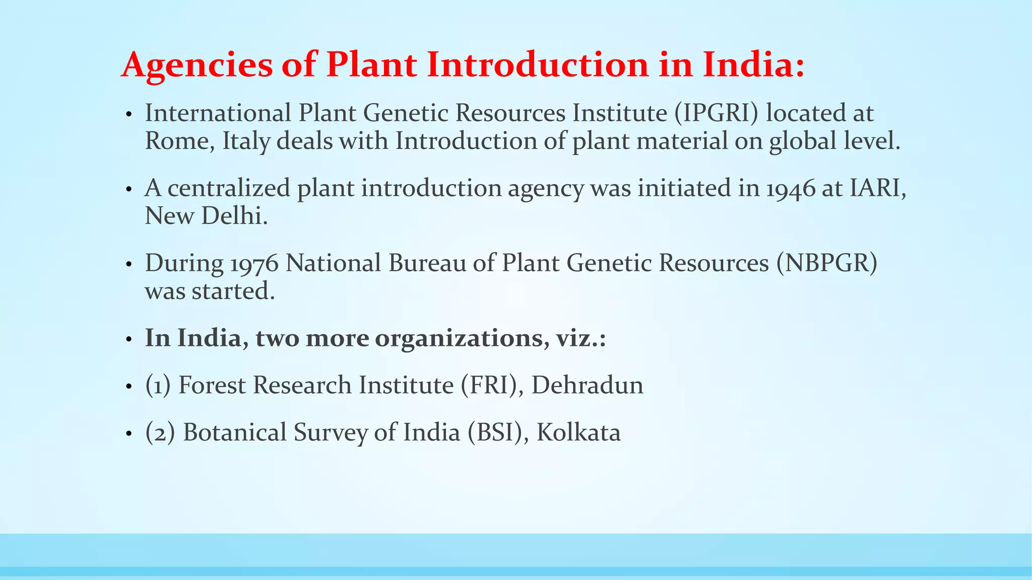 Plant introduction | PPTX