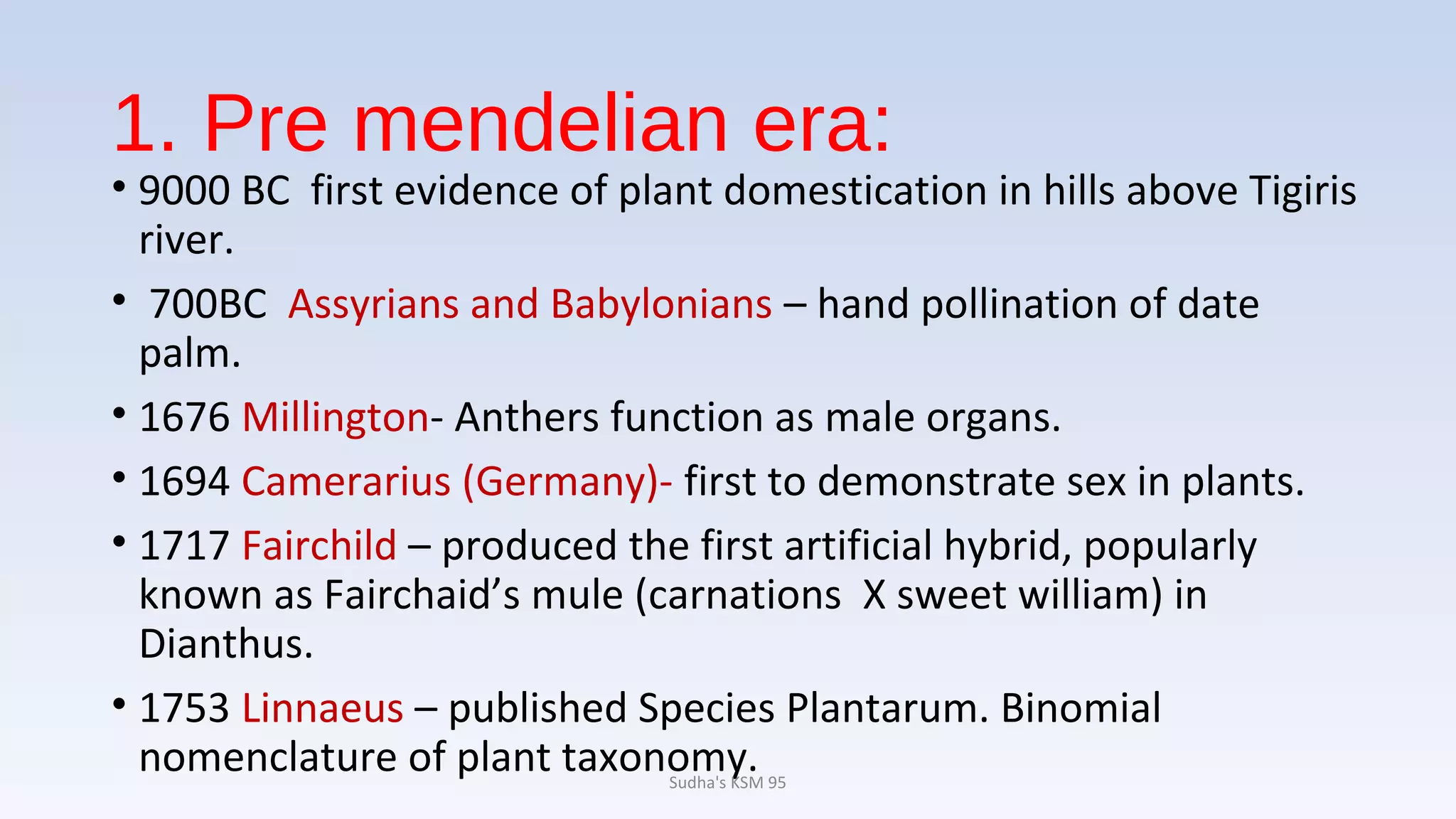Plant breeding introduction and history | PPT