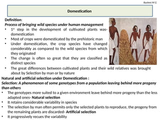 Plant breeding part 2 (Centres of Origin, Domestication, Introduction ...