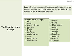 Plant breeding part 2 (Centres of Origin, Domestication, Introduction ...
