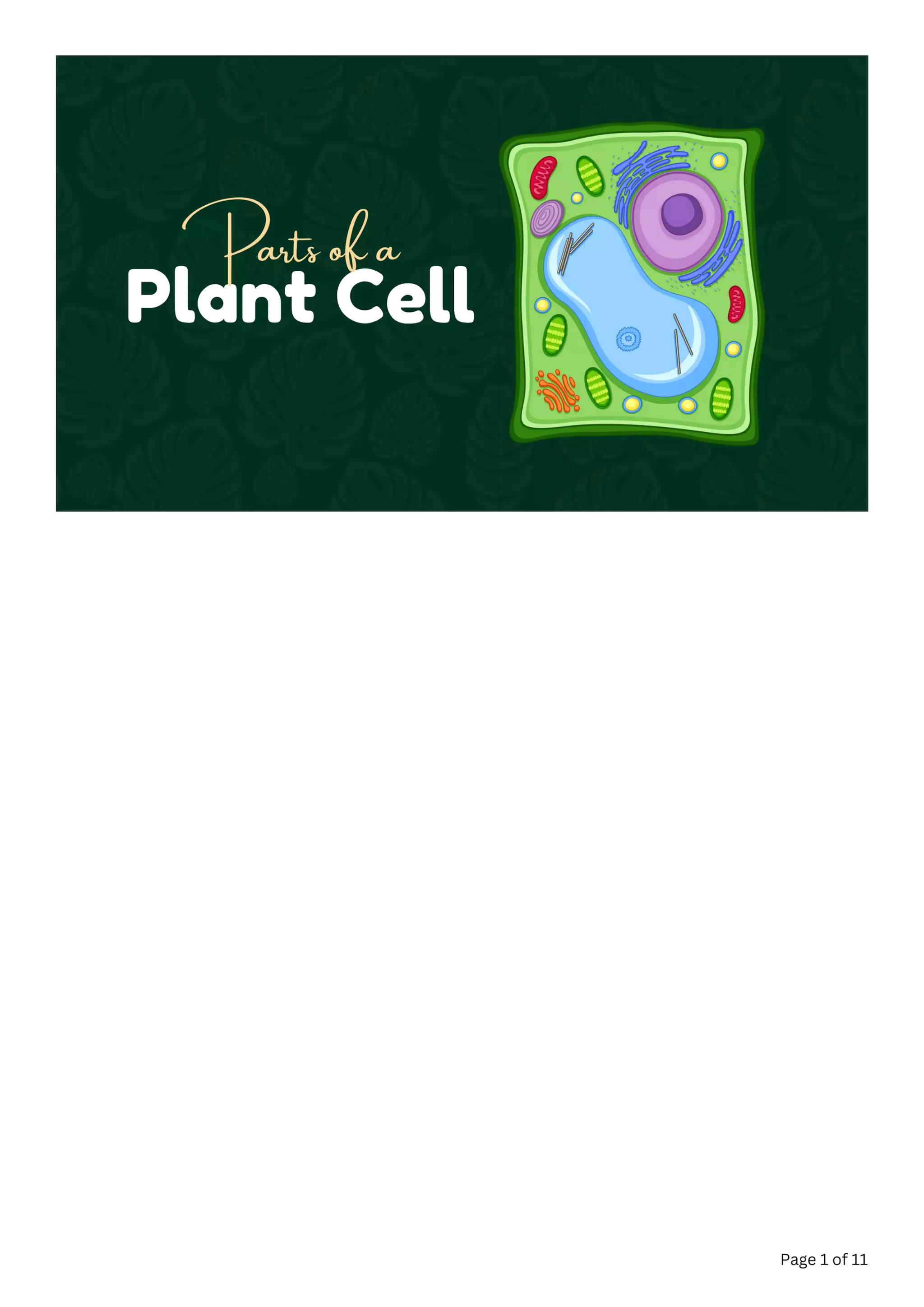 plant cell.pdf | Biological Sciences | Science