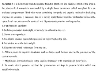 Plant cell; Overview.pptx