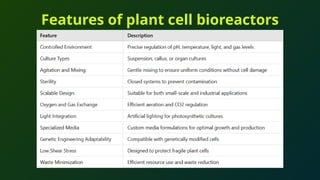 PLANT CELL REACTORS presenation PTC amity | PPTX
