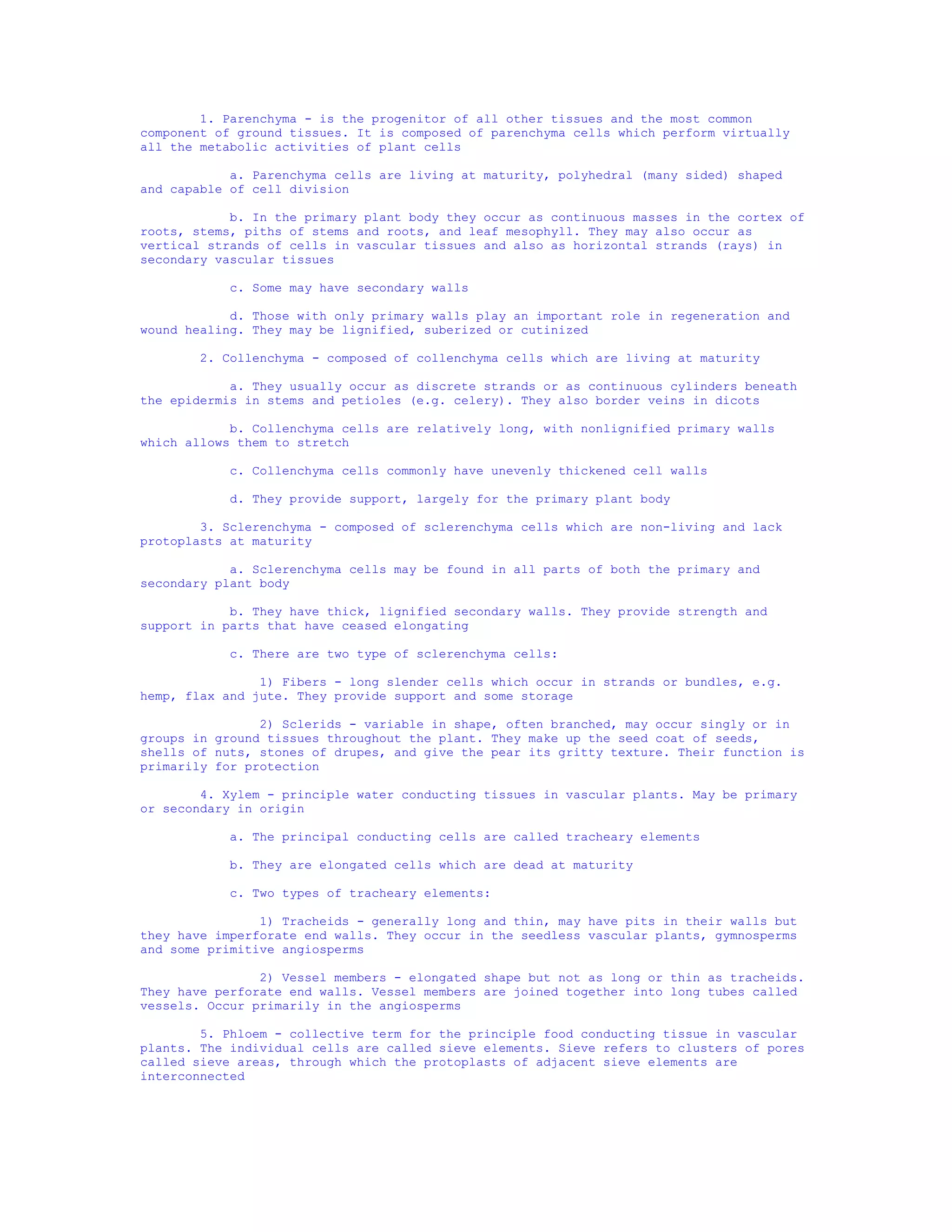 Plant cells and tissues | DOC