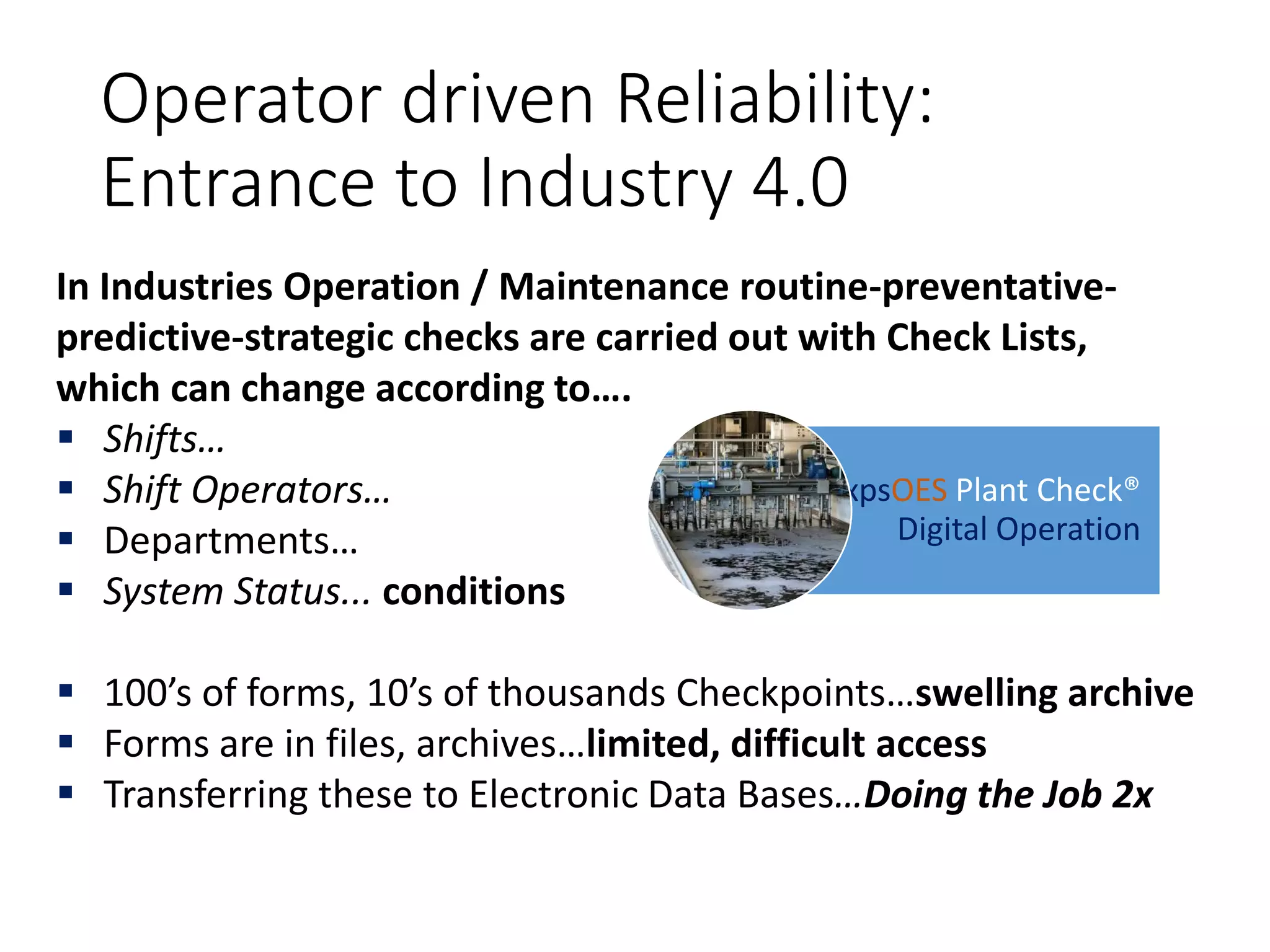 Plant check Mobile Operator Rounds English | PDF
