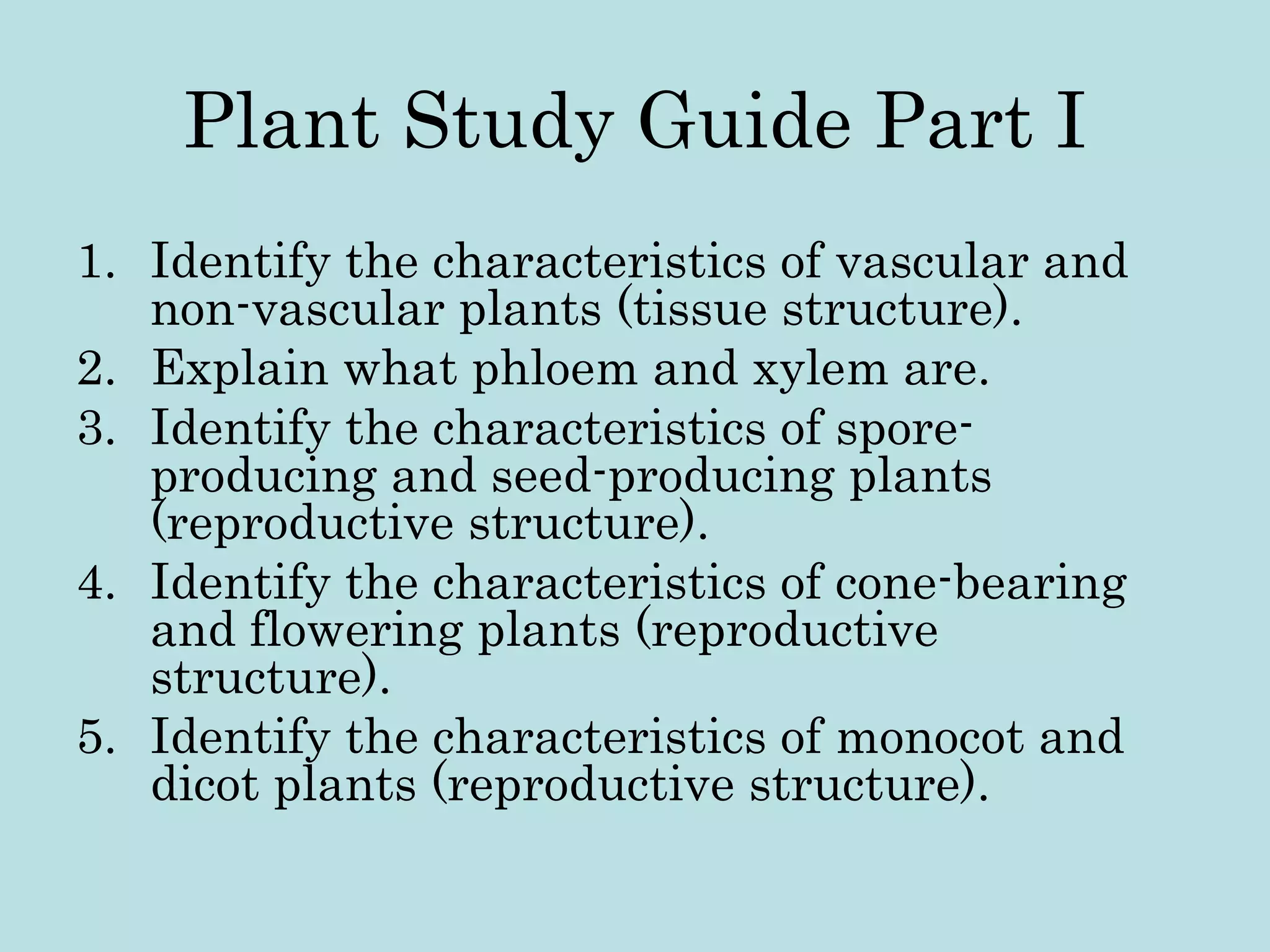 Plantclassificationnotes | PPT