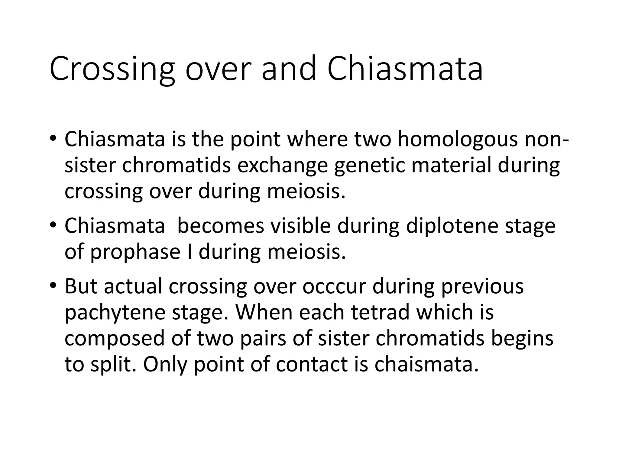 Meiosis, Crossing Over | PPTX