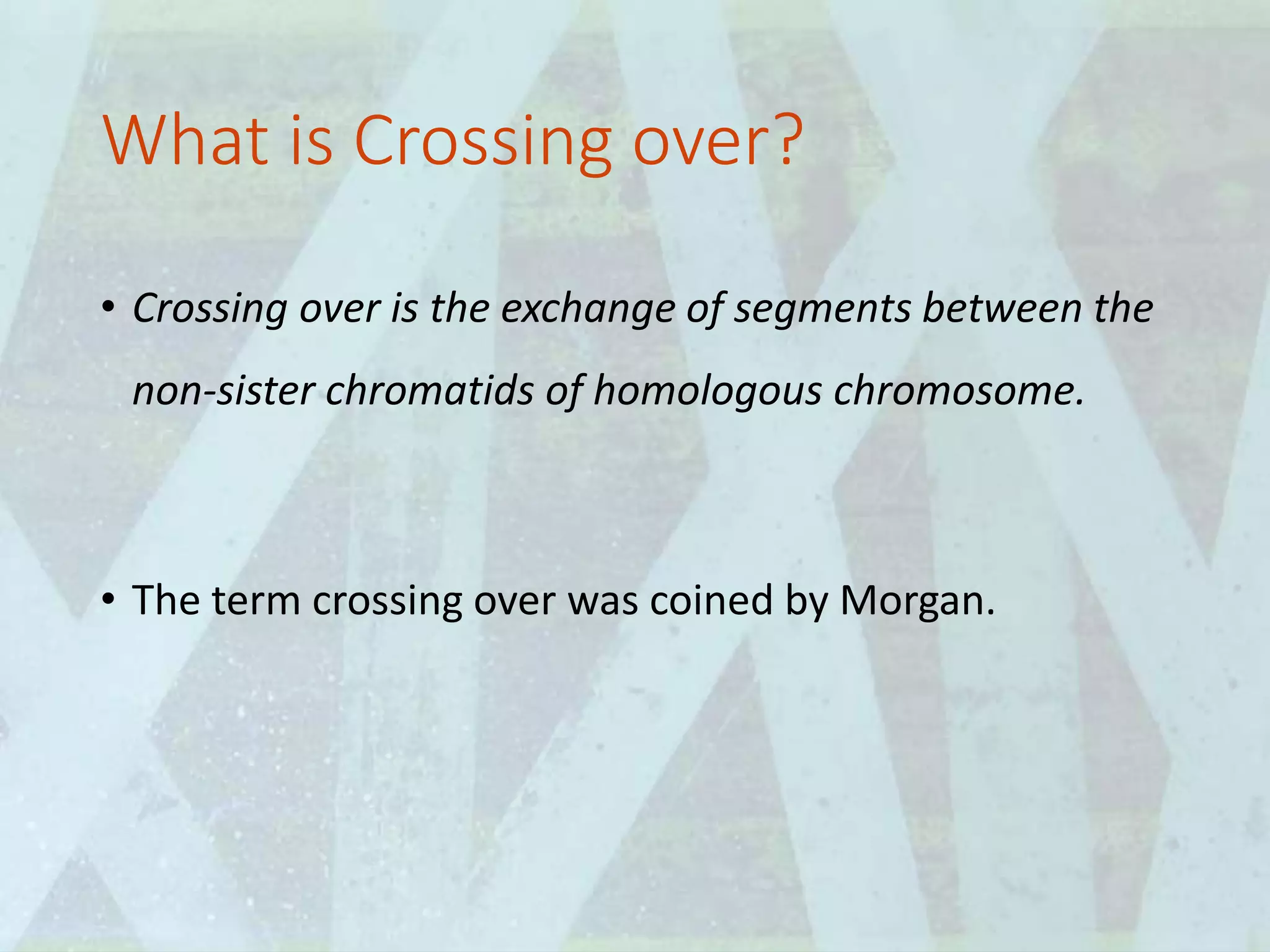 Meiosis, Crossing Over | PPTX