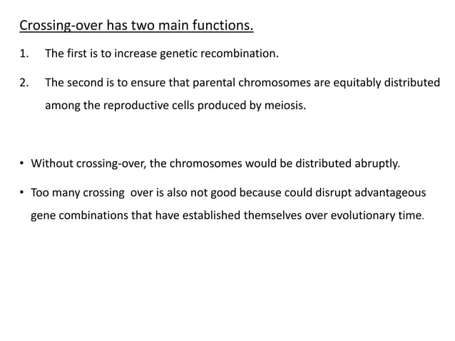 Meiosis, Crossing Over | PPTX