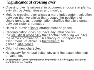 Meiosis, Crossing Over | PPTX