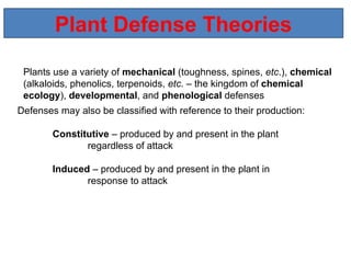 Plant Defense Theories Entomology Presentation.pptx