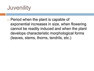 Plant Growth and Development in Tropical crops | PPTX
