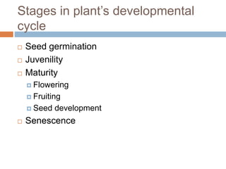 Plant Growth and Development in Tropical crops | PPTX