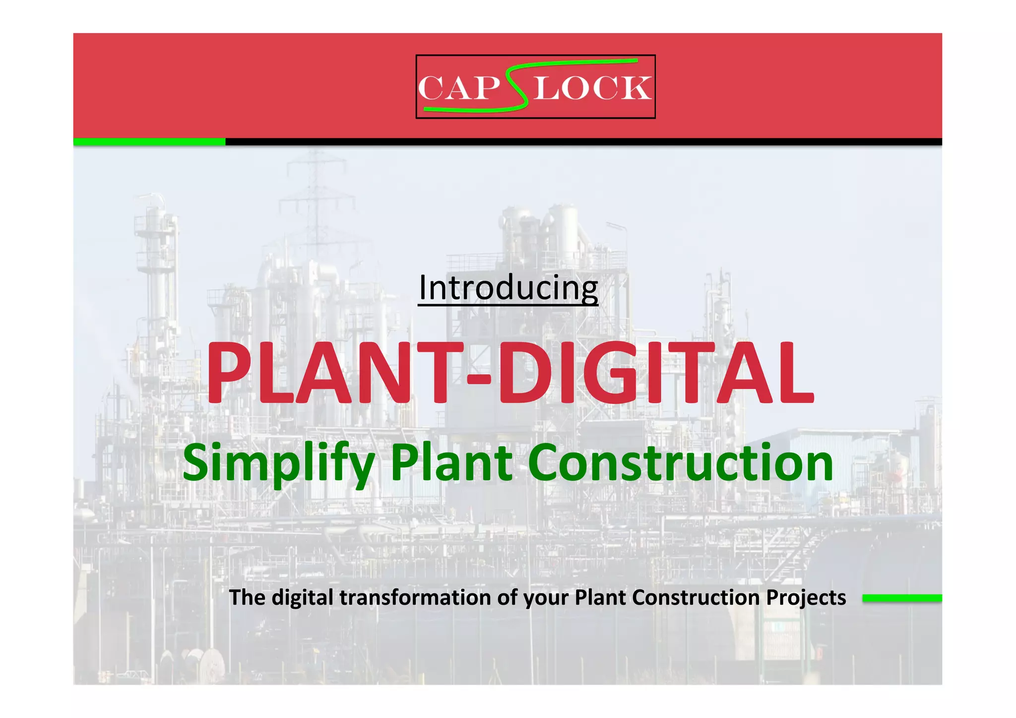 Simplify plant construction | PPT