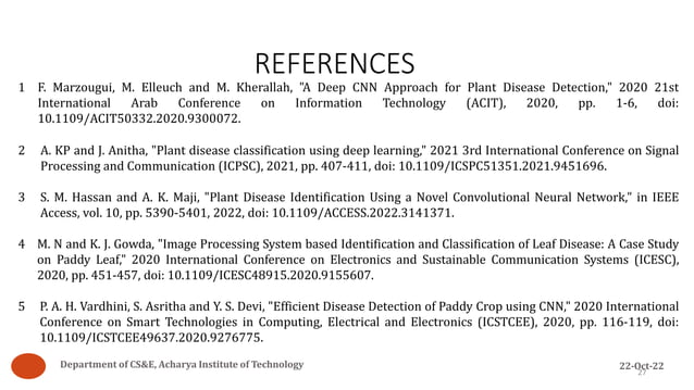 Plant Disease Detection Using Machine Learning Algorithm 1 Pptx