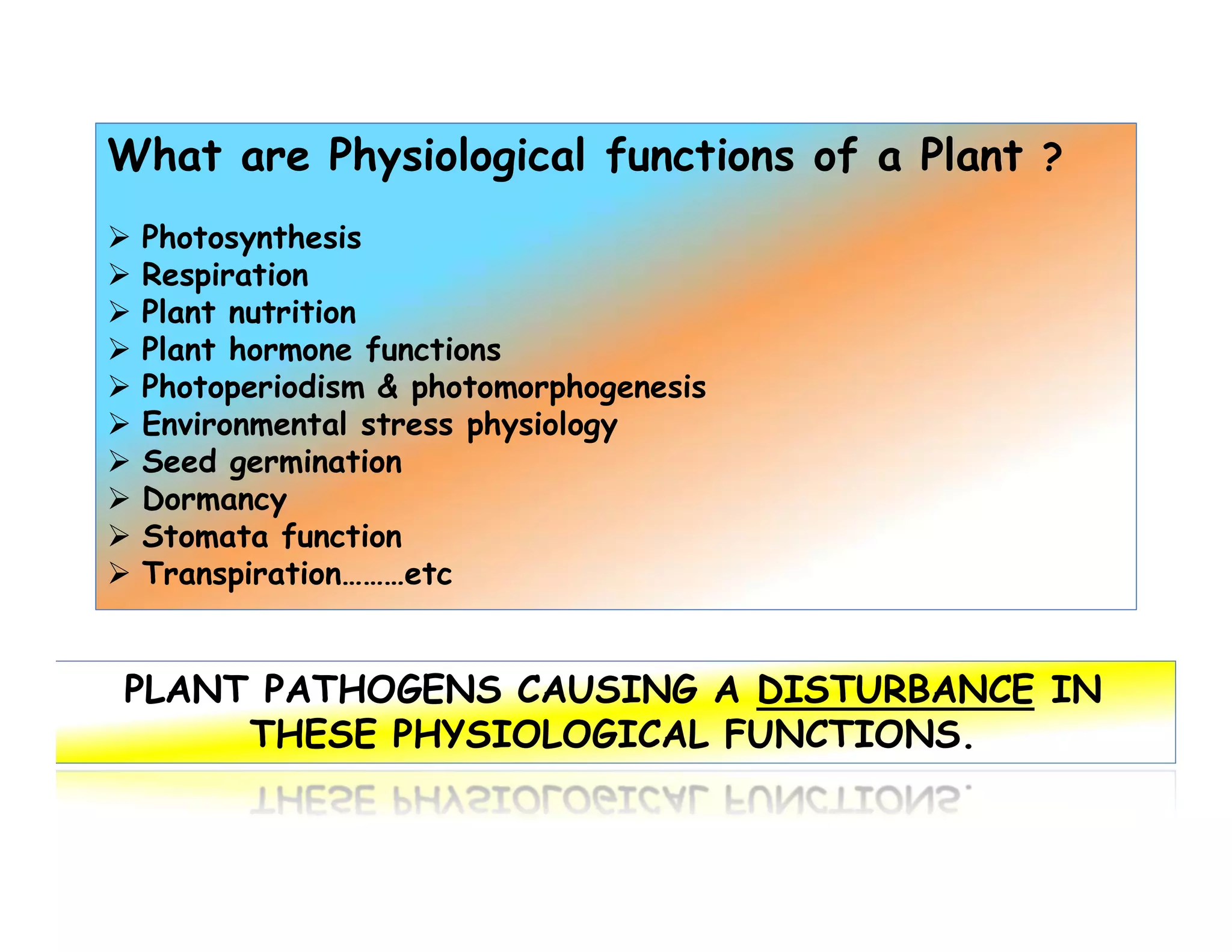 Causal Organisms for Plant diseases and its symptoms. | PDF
