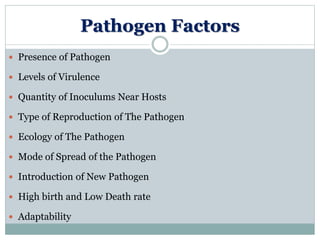 Plant diseases epidemiology | PPTX
