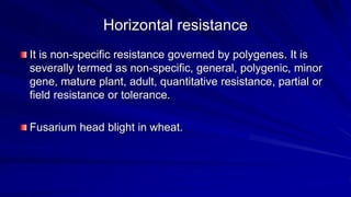 Plant diseasesresistance | PPTX