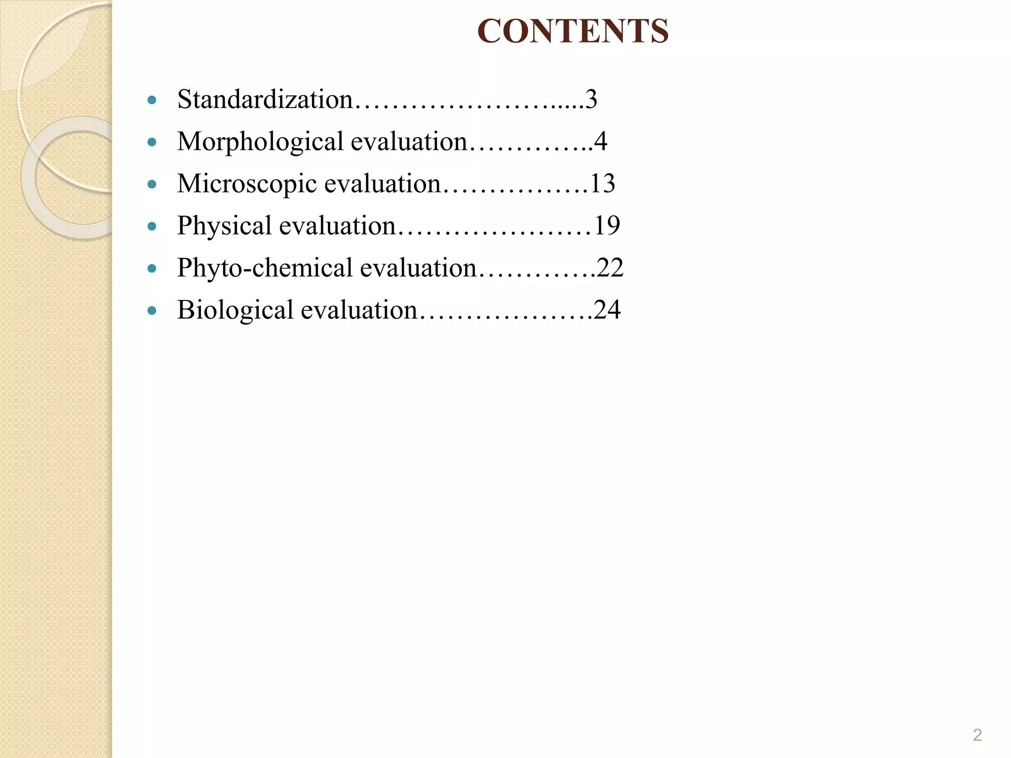 Plant drug standardization | PPT