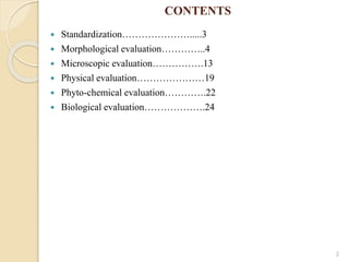 Plant drug standardization | PPT